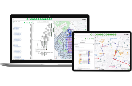 Verwaltungssoftware für Glasfaser- und Koaxialnetze | IQGeo